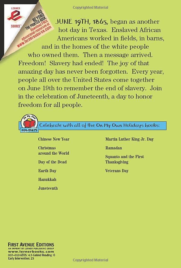 Juneteenth (On My Own Holidays) BKS – Nations Products